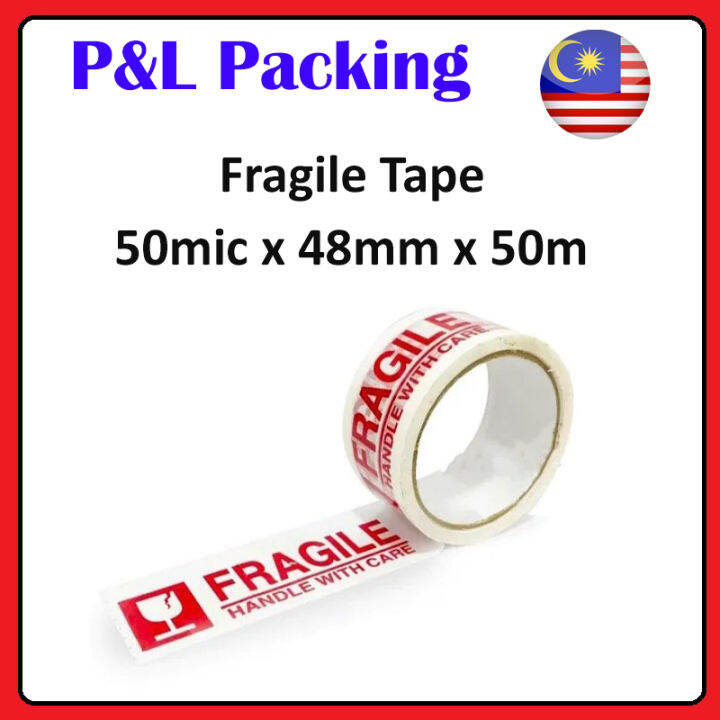 Fragile OPP Tape 48mm x 50m x 50mic Cellophane Tape | Lazada