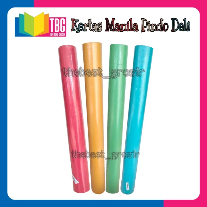 1 GULUNG (5 LEMBAR) KERTAS MANILA 160GR PINDO DELI / KERTAS BESAR ...
