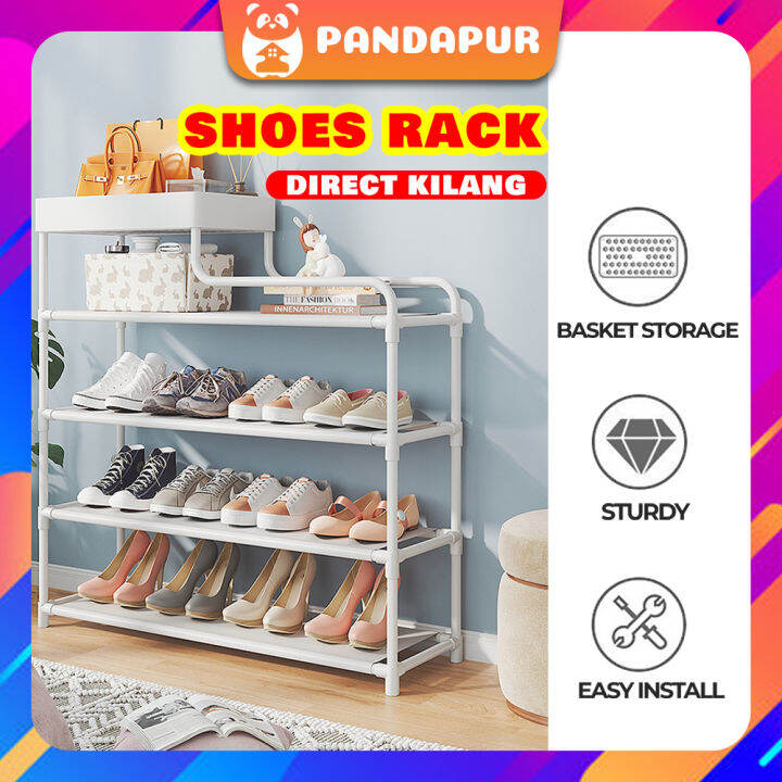 5 Layer Shoes Rack Rak Kasut Besi Shoe Rack Cabinet Almari Kasut Murah ...