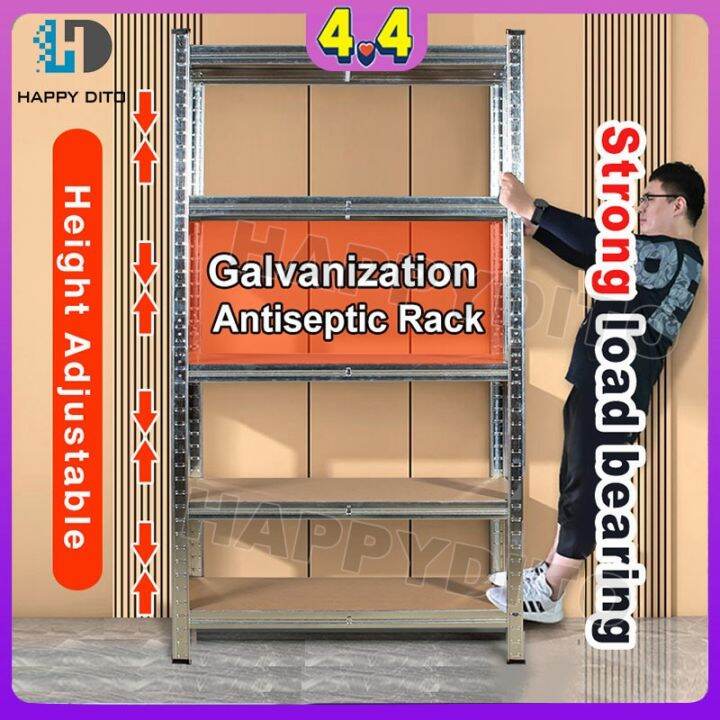 Galvanized Steel Rack UPSEN Angle Shelves 5 Layers Storage rack BIg ...