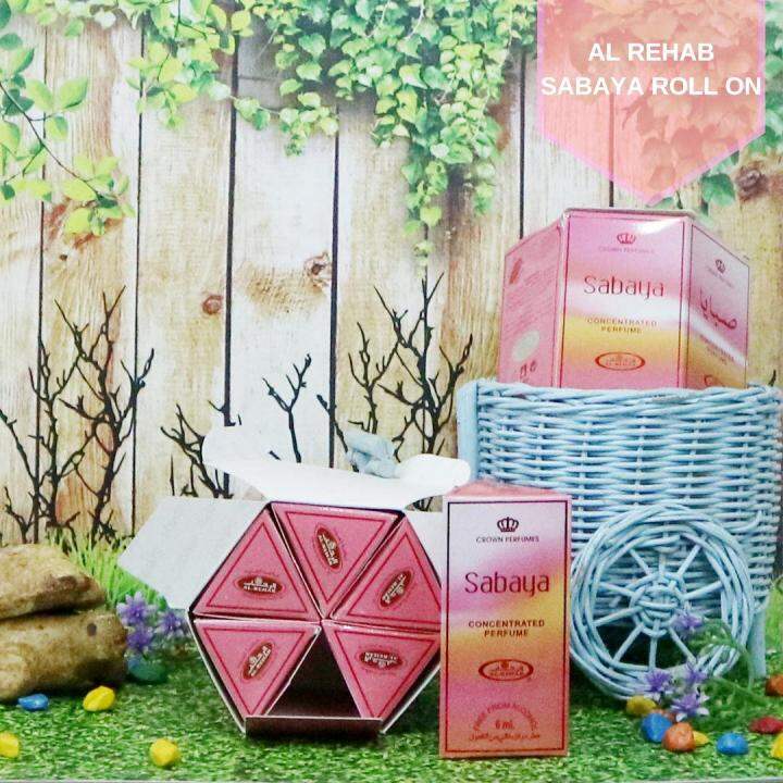 Al Rehab Parfum Sabaya Roll On - 6 Botol | Lazada Indonesia