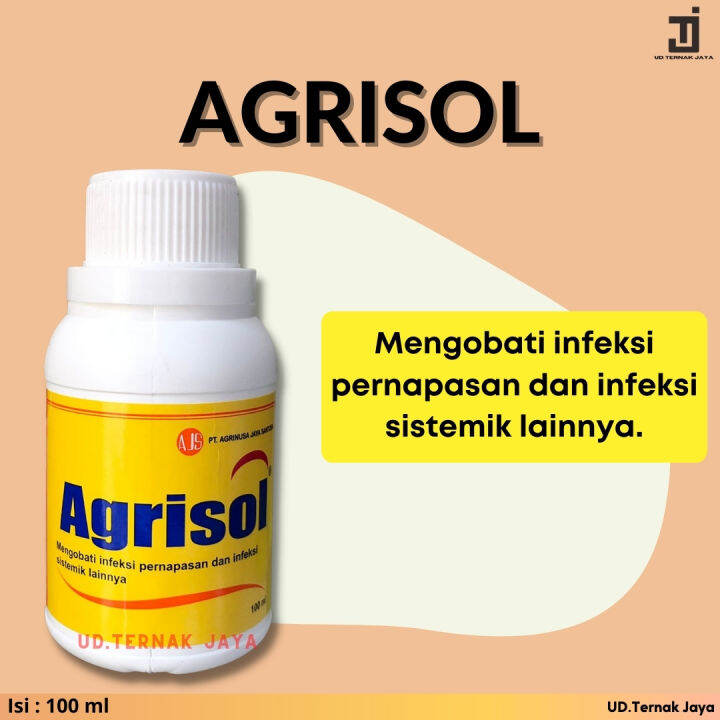 AGRISOL kemasan 100 ML UNTUK MENGOBATI INFEKSI PERNAPASAN HEWAN ...
