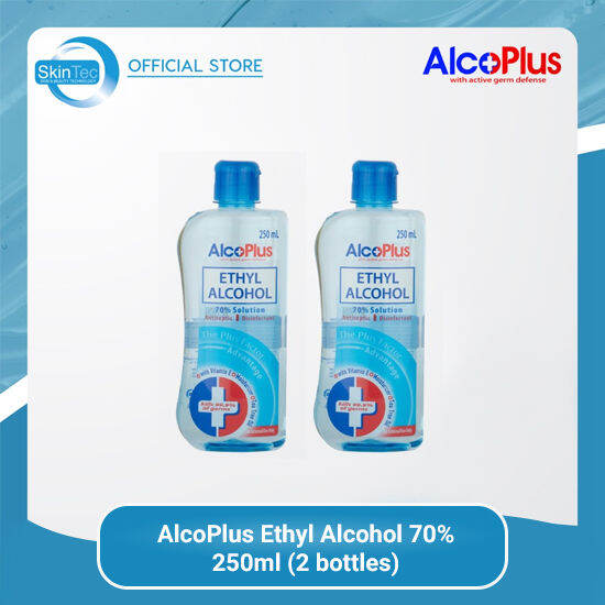 Alcoplus Blue 70% Ethyl Alcohol (250ml) - 2 pcs | Lazada PH