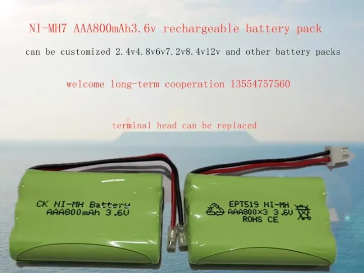 2022 NEW Special 2.4v3.6v6v No. 7 AAA Ni-MH battery 1battery pack ...
