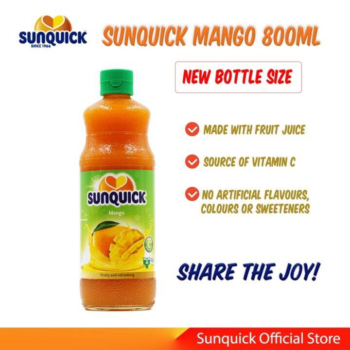 New Bottle! Sunquick Mango Juice Concentrate 800ml | Lazada PH