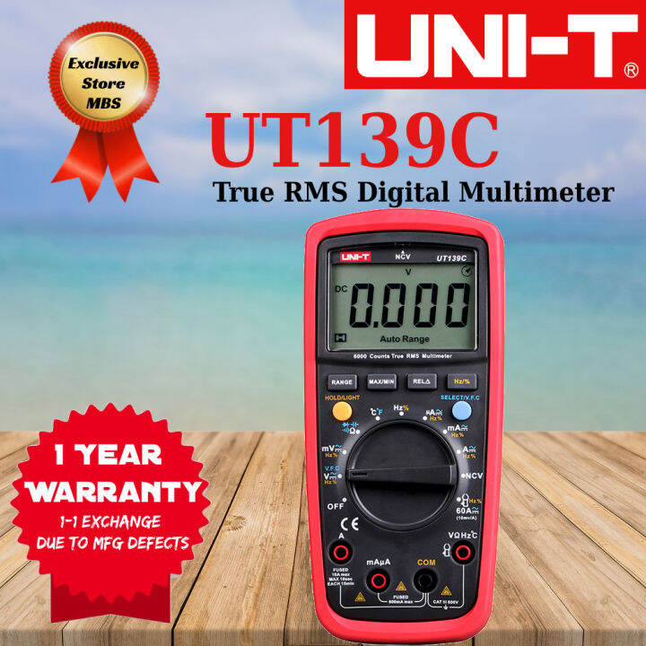 UNI-T UT139C True Rms Digital Multimeter | Lazada