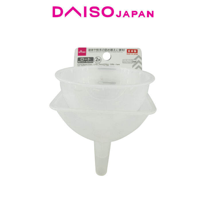 Daiso White Assorted Shape Funnel 2 pieces | Lazada PH