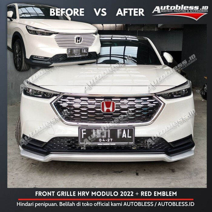 Grill Grille Honda HRV Modulo 2022 IMPORT BONUS Emblem RED HONDA ...