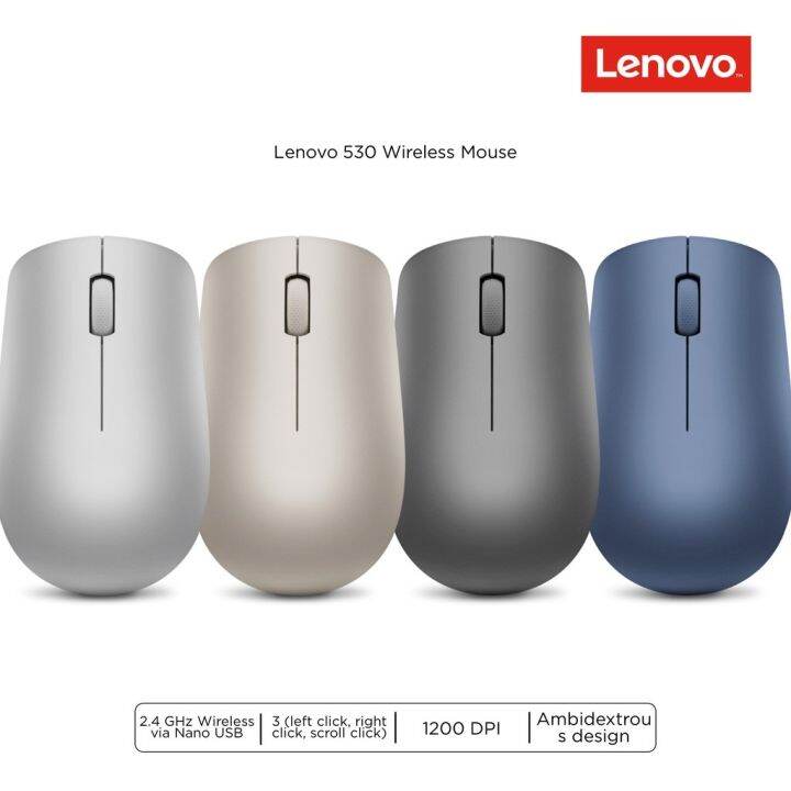 Authentic & Original Lenovo Thinkpad 1200 DPI Wireless Mouse 530 | Lazada
