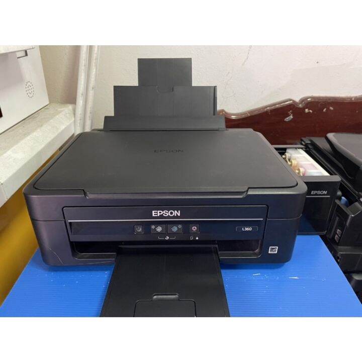 (รูปจริงพร้อมส่ง) Epson L360 Print Scan Copy อิงค์แท้งค์แท้ มือสองใช้ ...