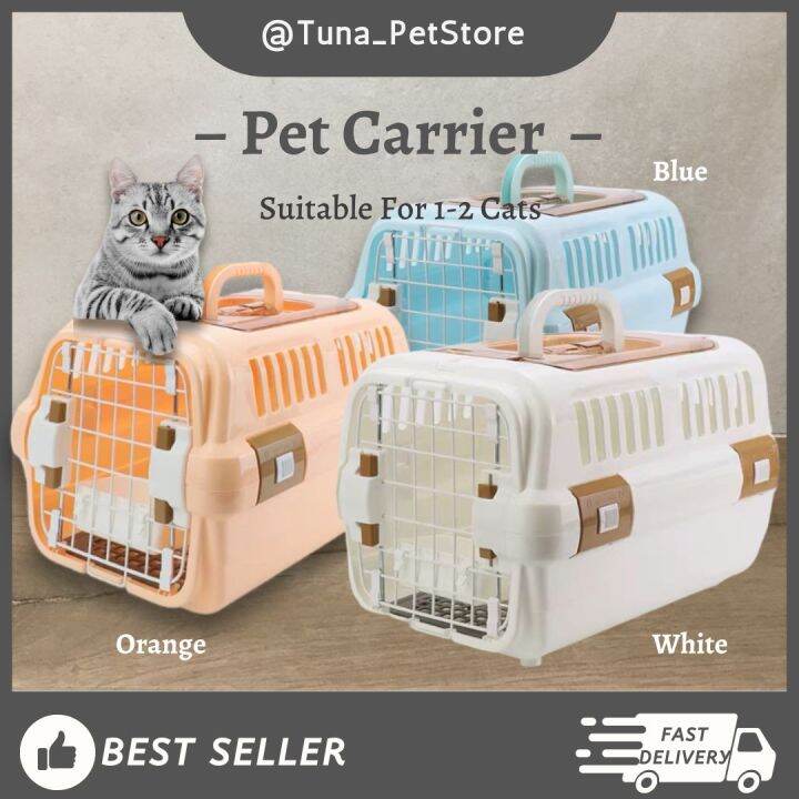 KOREA DESIGN PET CARRIER (L SIZE) (55cm*36.5cm*35cm) SANGKAR KUCING ...