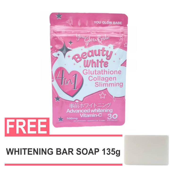 You Glow Babe Glutathione Beauty White 4 in 1 Intense Whitening/Slimming/Collagen & Vitamin C ...