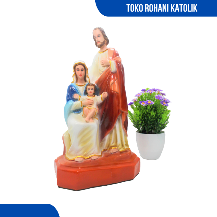 PATUNG KELUARGA KUDUS 30 CM / PATUNG KATOLIK / PATUNG YESUS MARIA YOSEF ...