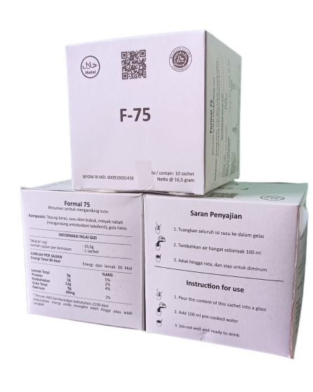Paket 30 pcs (3box) formal 75 / F75 susu untuk anak gizi buruk atau stunting | Lazada Indonesia