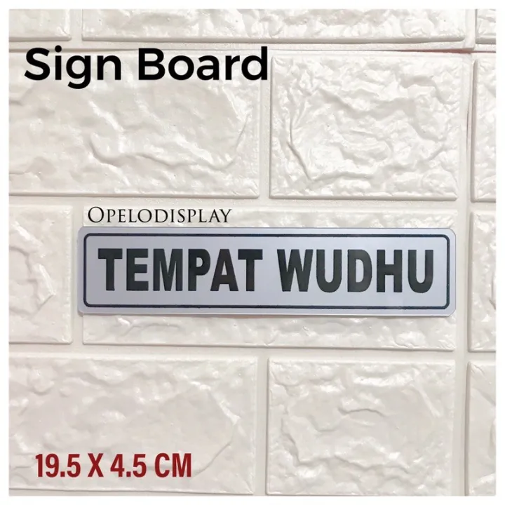 SIGN BOARD TEMPAT WUDHU | Lazada Indonesia
