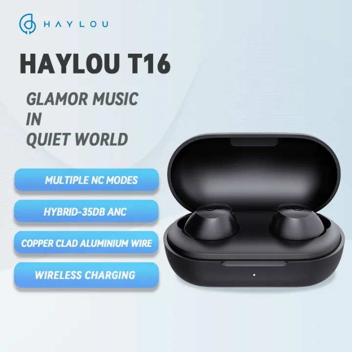 HAYLOU T16 TWS Wireless Earbuds,HD Call Bluetooth Earphones,CCAW Voice Coil | Lazada PH