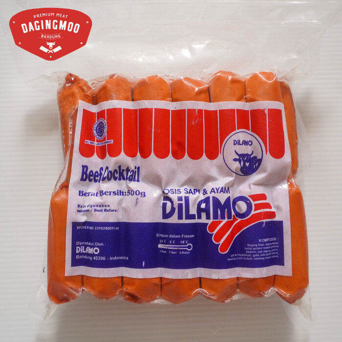 Dilamo Beef Cocktail 500gr / Dilamo Sosis Sapi Sosis Merah Isi 25 Pcs ...