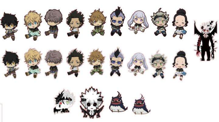 Black Clover Chibi Sticker Vinyl Waterproof WITH FREEBIES!!!! | Lazada PH
