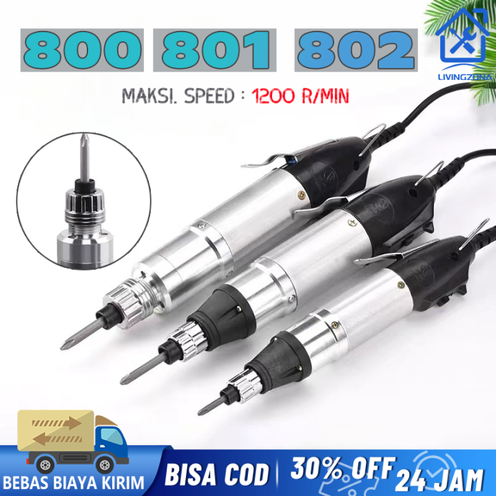 OBENG LISTRIK SCREWDRIVER ELEKTRIK 800 801 802 BOLAK BALIK LENGKAP ...