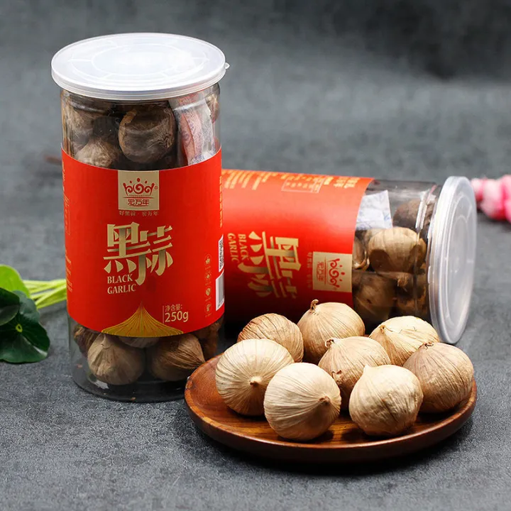 ZEJUN กระเทียมดำ Jinxiang Hongwannian Black Garlic หัวเดียวกระเทียมดำ ...