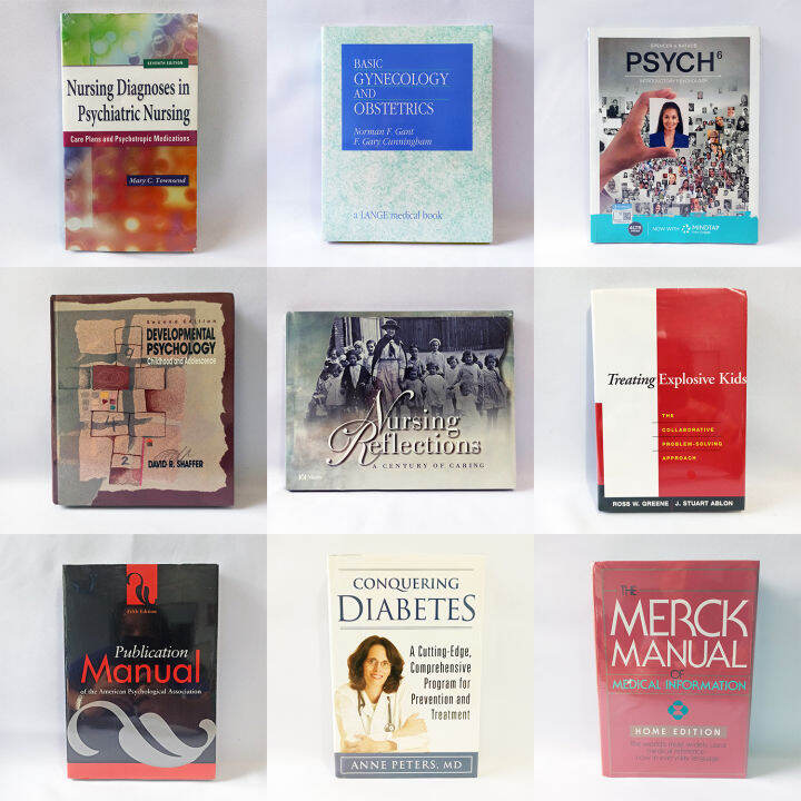 Medical Books - Used, Good Condition - Nursing, Psychology, Nutrition ...