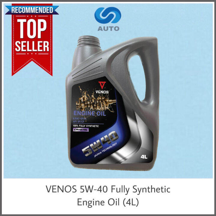 Venos 5W-40 Fully Synthetic Engine Oil (4L) | Lazada