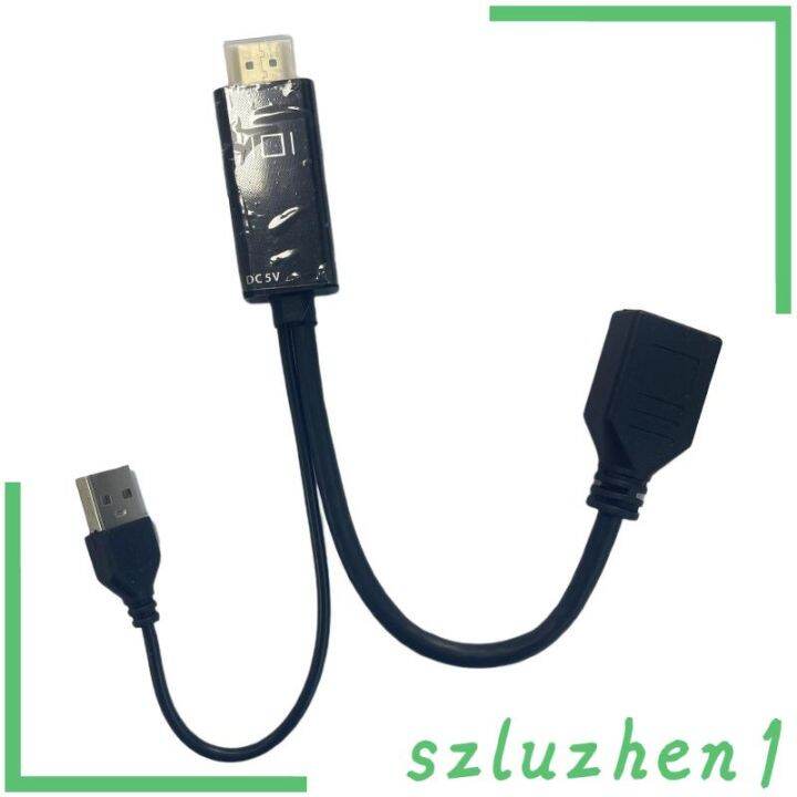 HDMI to DP DisplayPort 1.2 Adapter Converter Cable Dongle 4K with USB Power | Lazada PH