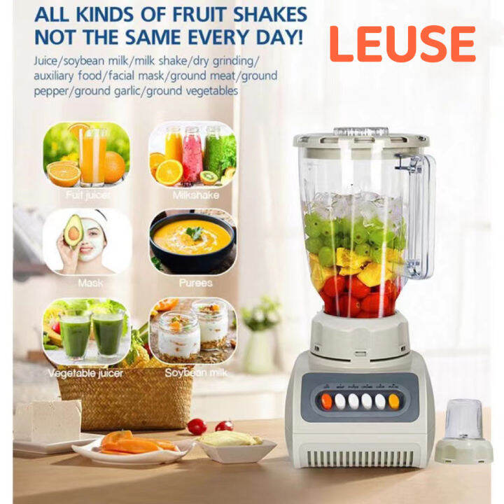 LEUSE 2 in 1 Blender 1.5L + Grinder+food processor (WE-902 ...