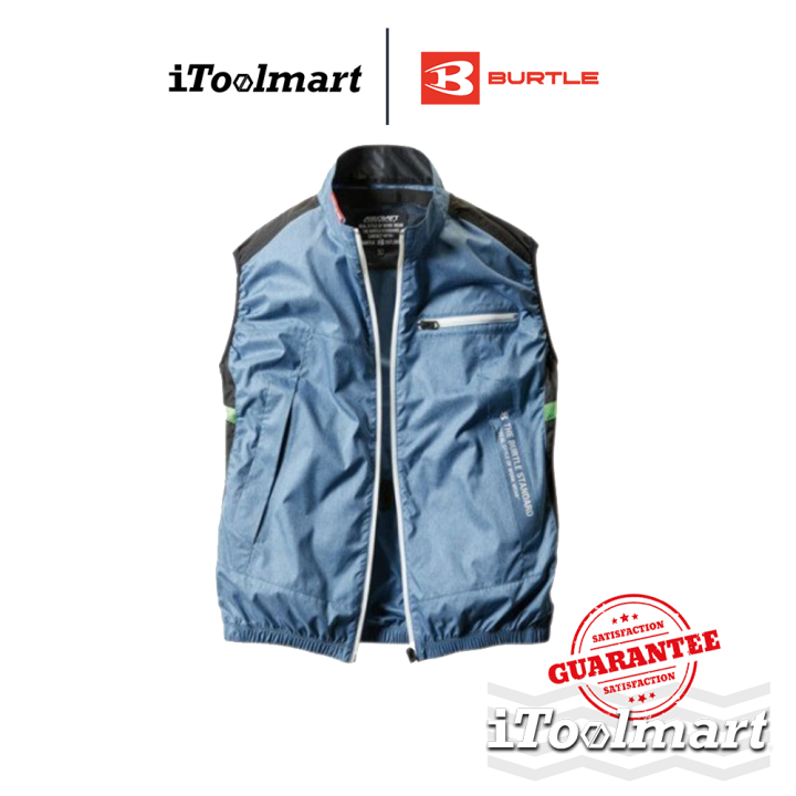 BURTLE เสื้อพัดลม เสื้อกั๊ก ไร้สาย AIRCRAFT AC1034 สีฟ้า (ตัวเปล่า) | Lazada.co.th