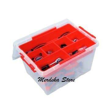 KRISBOW KOTAK PERKAKAS DENGAN TRAY 6LTR CONTAINER BOX WITH TRAY ...