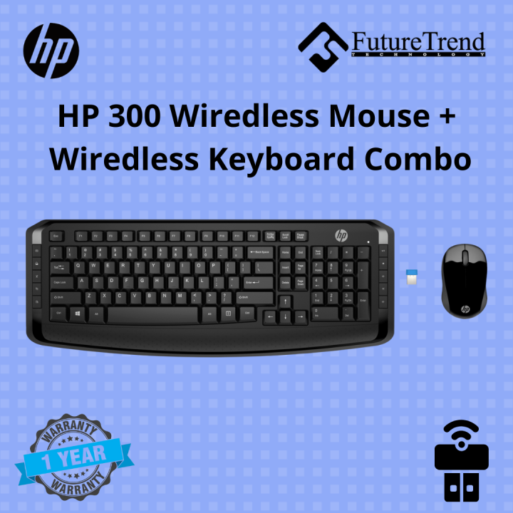Hp 300 Wireless Mouse + Wireless Keyboard Combo | Lazada