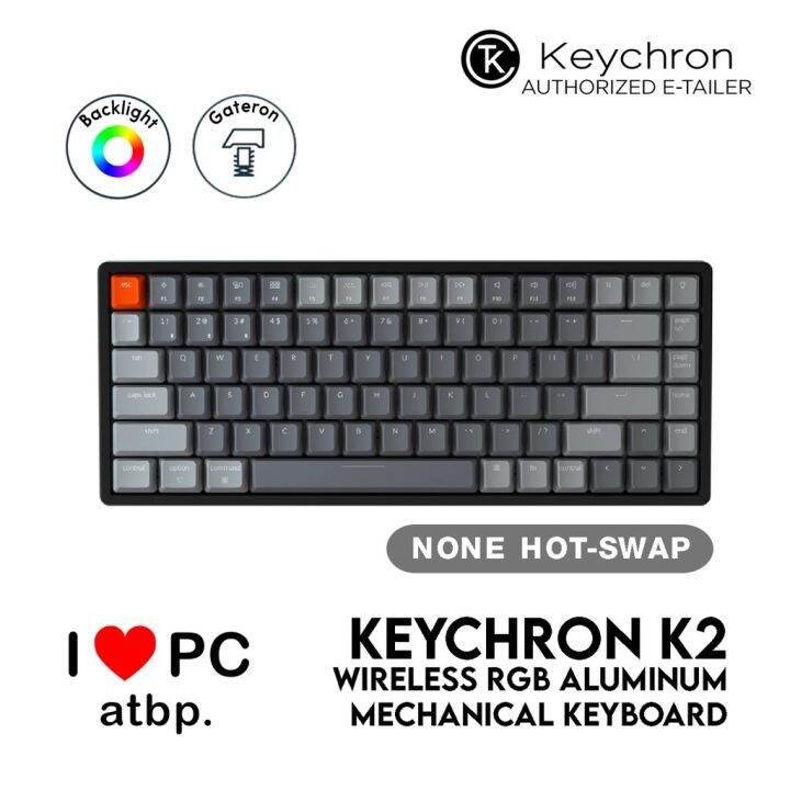 Keychron K2 Wireless Mechanical Keyboard (75% Layout, Wired/Bluetooth ...
