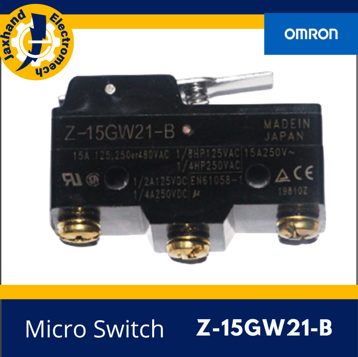 Omron Limit Switch Z-15GW21-B, Short Hinge Lever, SPDT, 15A 250V | Lazada PH