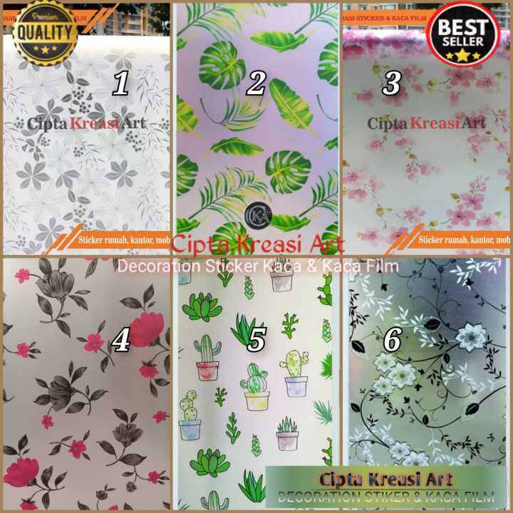 STIKER KACA / STICKER KACA MOTIF UNTUK JENDELA / STIKER PELAPIS KACA ...