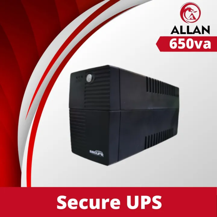 【Ready Stock】 Allan Secure 650VA UPS with built in AVP | Lazada PH
