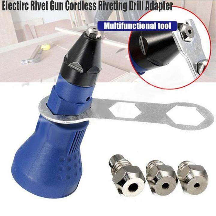 RIVET GUN ADAPTER TANG RIVET ELEKTRIC PENARIK PAKU RIVET TANG RIVET BOR ...