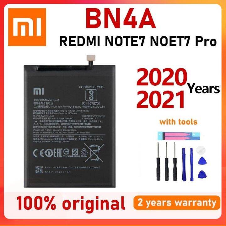 แบตเตอรี่ แท้ Xiaomi Redmi Note7 Note 7 BN4A 4000mAh แบต Xiaomi Redmi Note7 Note 7 battery BN4A ...
