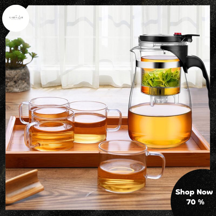 🌟Garish Furniture🌟กาน้ำชา กาน้ำชงชา มีที่กรองสแตนเลส ถ้วยกาน้ำชา กาชงชา ...