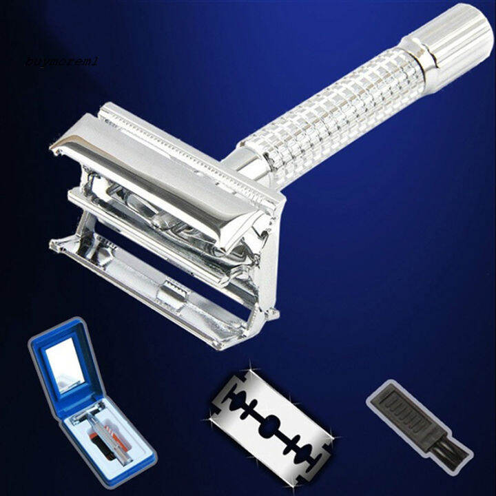 [Fast Delivery] Manual Shaver For Men, Classic Stainless Steel Safety ...