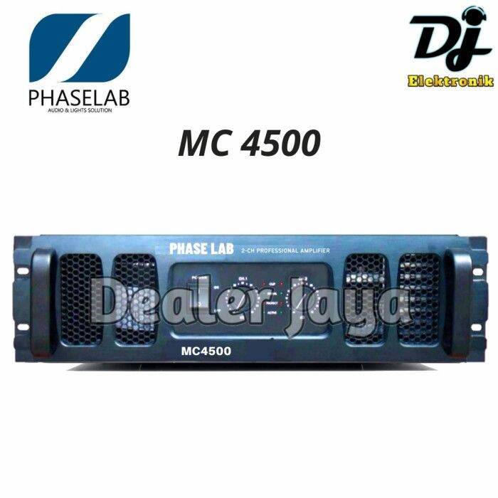 Power Amplifier Phaselab / Phase Lab MC4500 / MC 4500 - 2 channel ...