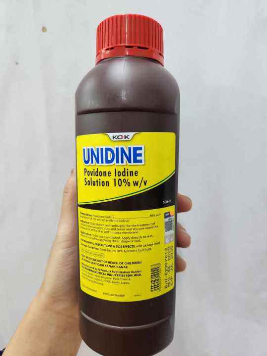 UNIDINE POVIDONE IODINE SOLUTION 10% 500ML | Lazada