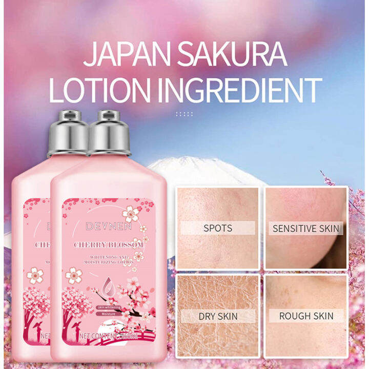 Japan Original Cherry Blossoms Whitening Body Lotion Collagen Anti ...