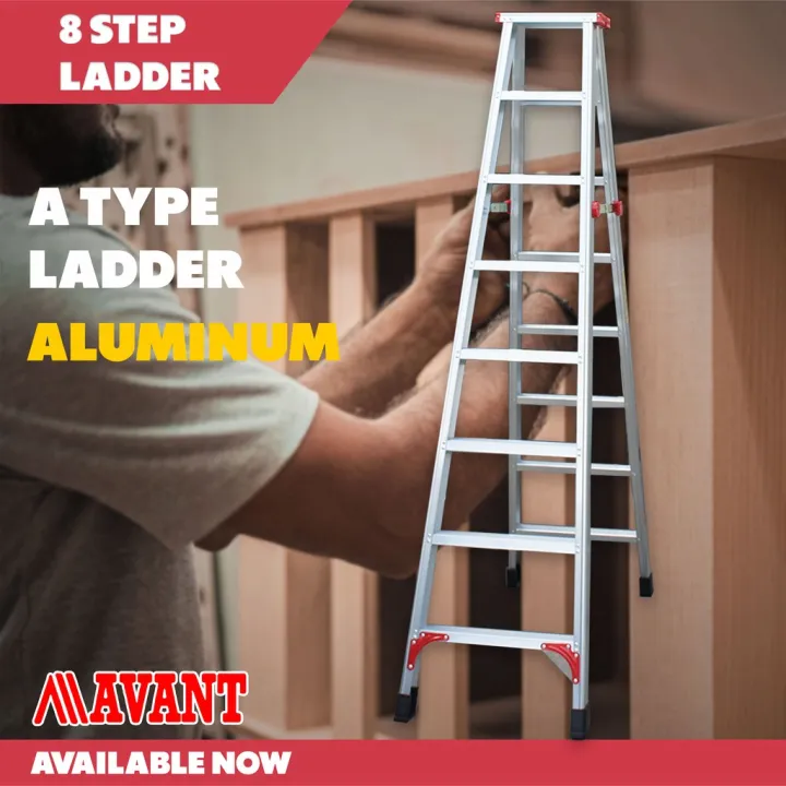 hot Avant Aluminum 8 steps folding steady step ladder Easy to use and ...