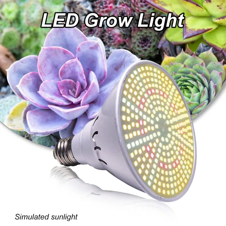 290LED Plants Grow Lamp E27 Bulb Full Spectrum simulated Plant Light ...