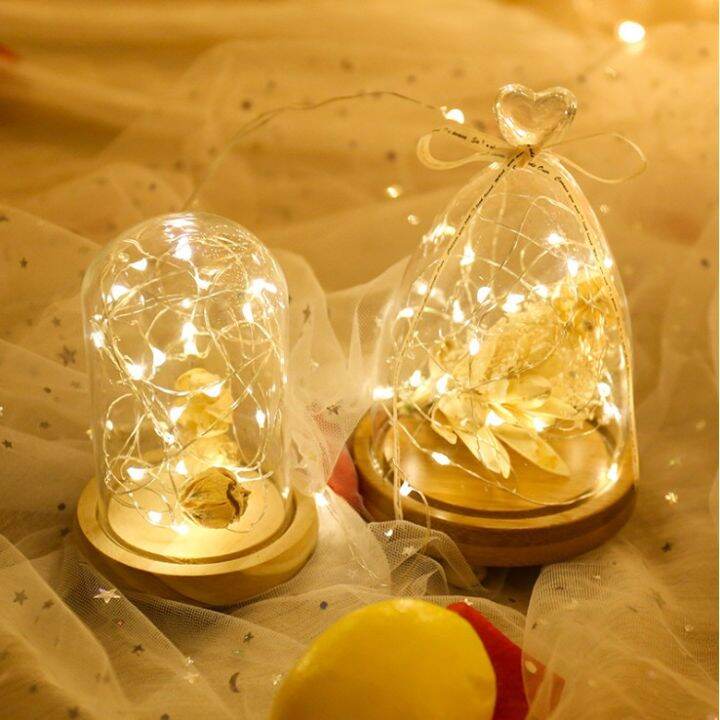 LED Copper Wire Flashing String Lights Lamp Christmas New Year Fairy ...