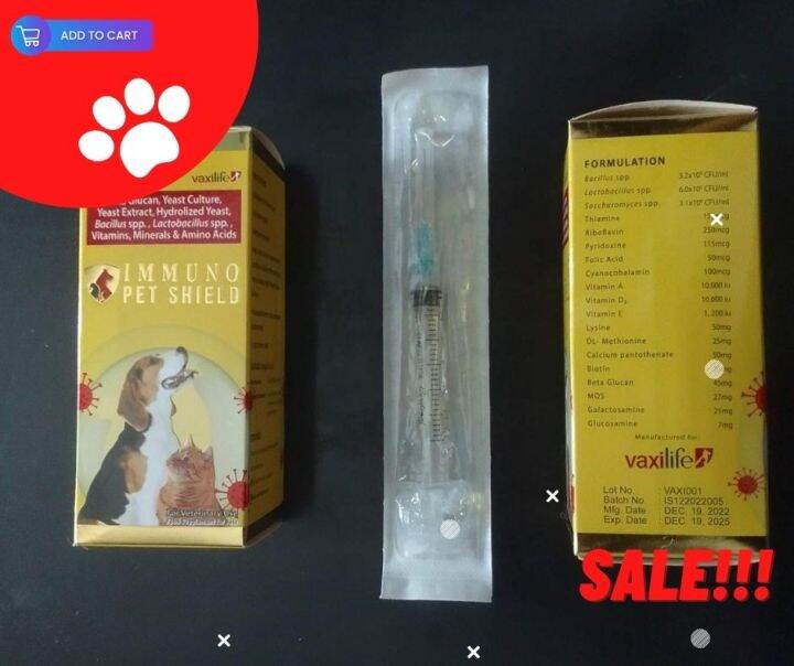 IMMUNO PET SHIELD for Dogs and Cats 120ml with 1 FREE Syringe | Lazada PH