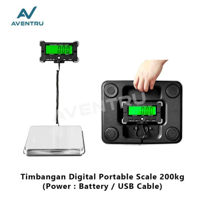 Timbangan Barang Digital Portable Ekspedisi Paket Duduk Kecil 200kg ...