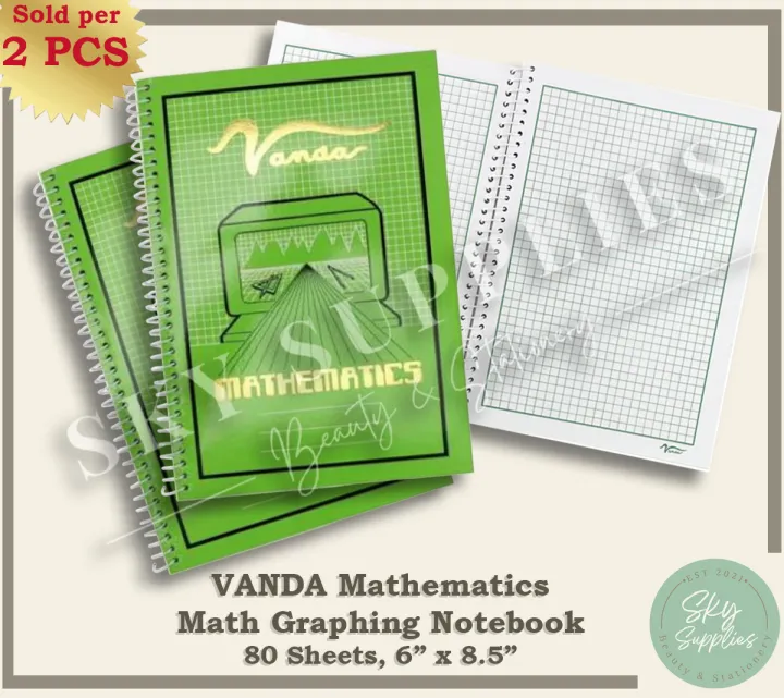 2pcs Mathematics Spiral Notebook 80shts 6"x8.5" | Lazada PH