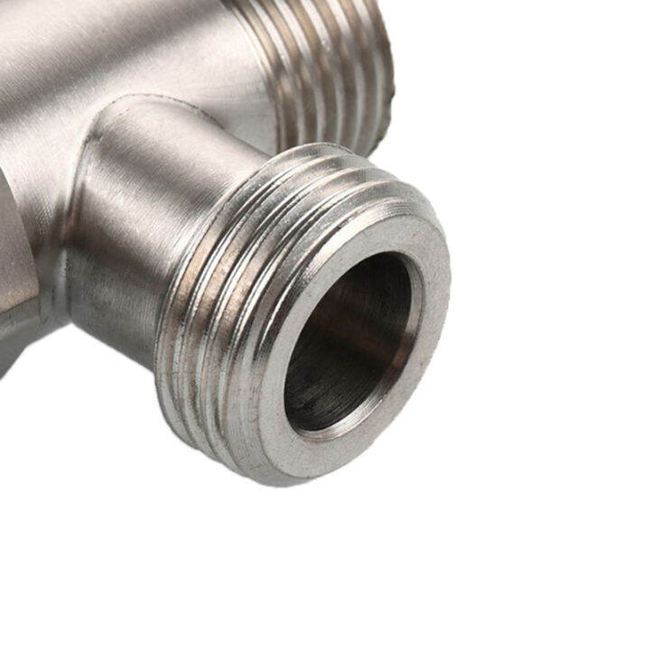 WSG FUYU Toilet 304 Copper T Adapter G1/2" T-Valve Diverter Valve Three ...