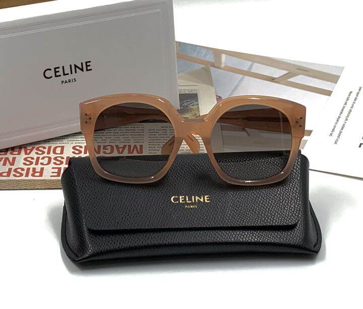 New Celine แว่นตากันแดด รุ่น CL40168F 74F ( Peach ) || ของแท้จากบริษัท ...